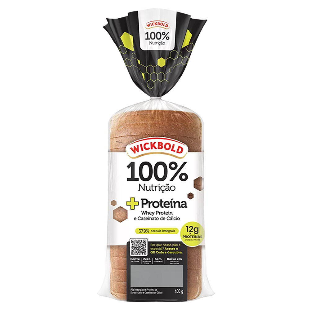 Pão Wickbold 100% Nutrição + Proteína Whey Protein 400g - Sonda ...