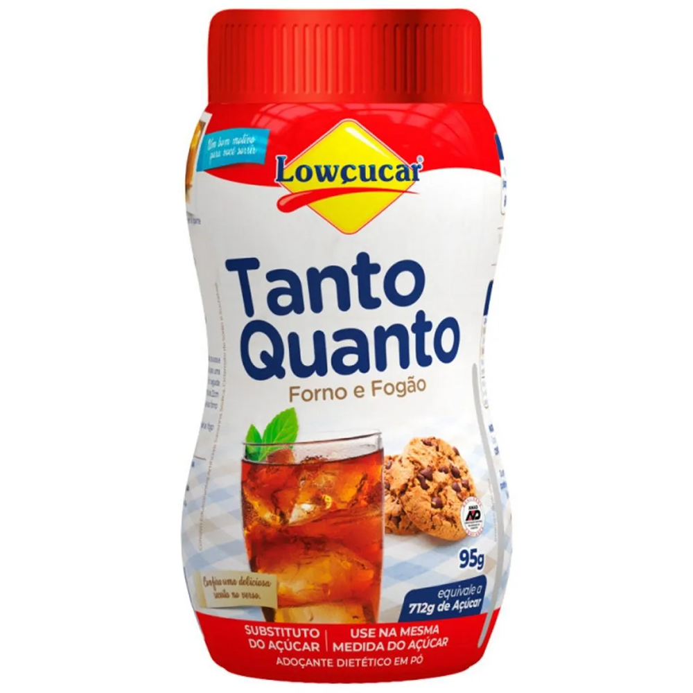 Adoçante em Pó Lowçucar Tanto Quanto Forno e Fogão Pote 95g - Sonda ...
