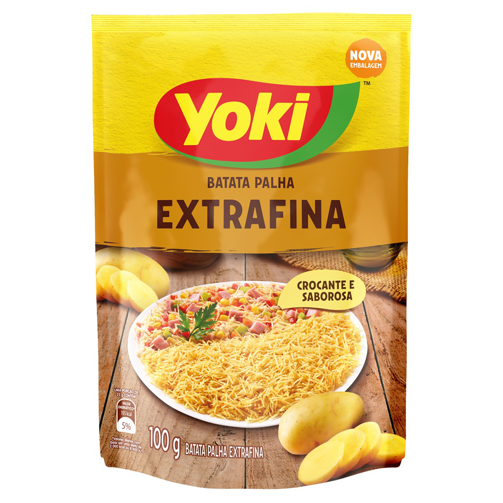Batata Palha Extrafina Yoki Sachê 100g - Sonda Supermercado Delivery