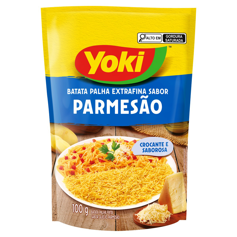 Batata palha Yoki extra fina parmesão 100g - Sonda Supermercado Delivery