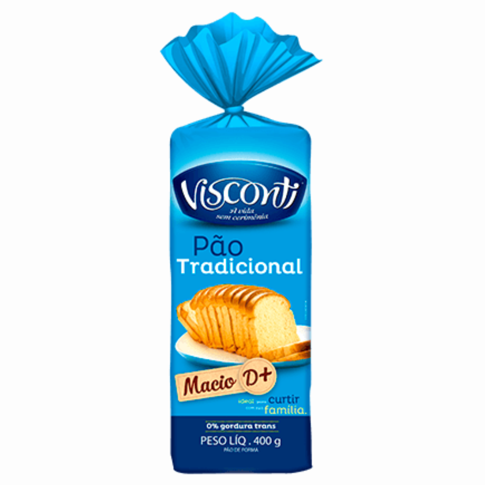 Pão de Forma Visconti tradicional 400g - Sonda Supermercado Delivery