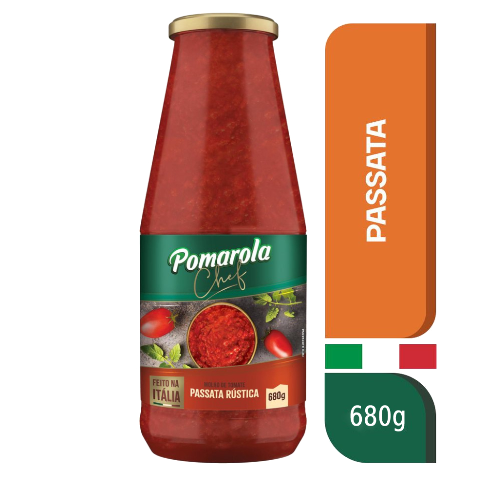 Molho Pomarola Chef Passata Rústica Vidro 680g - Sonda Supermercado ...