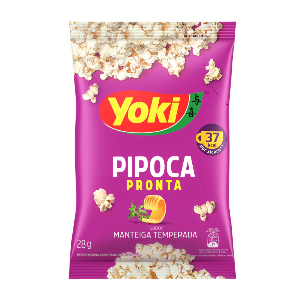 Pipoca Pronta Manteiga Temperada Yoki Pacote 28g - Sonda Supermercado ...