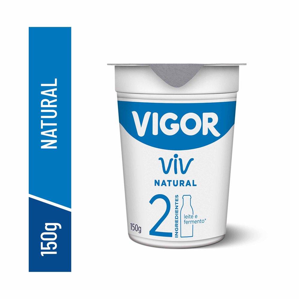 Iogurte Parcialmente Desnatado Natural Vigor Viv Copo 150g - Sonda ...