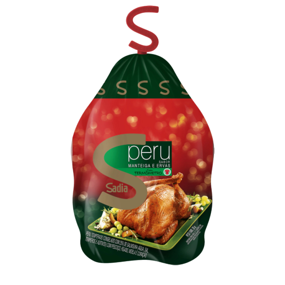 Peru Temperado Congelado Sadia Sabor Manteiga e Ervas 3,4kg - Sonda ...