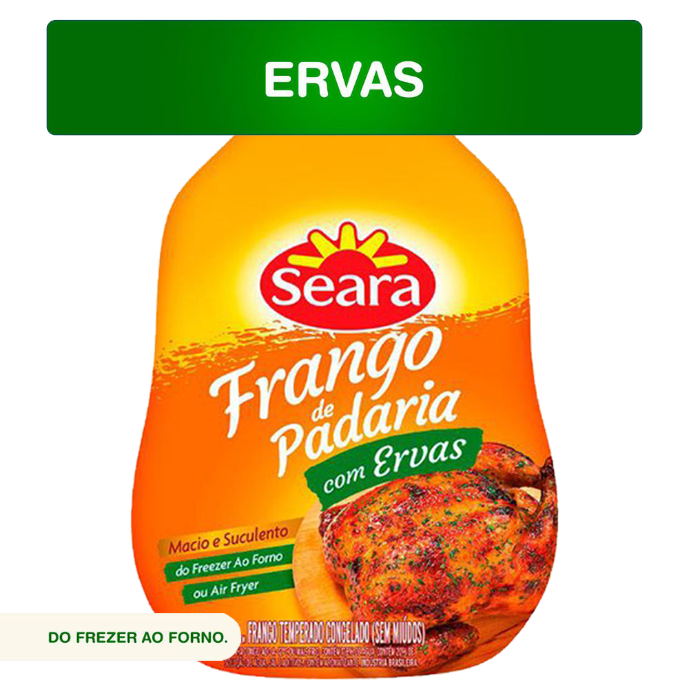 Frango de Padaria com Ervas Seara congelado 1,3kg - Sonda Supermercado Delivery