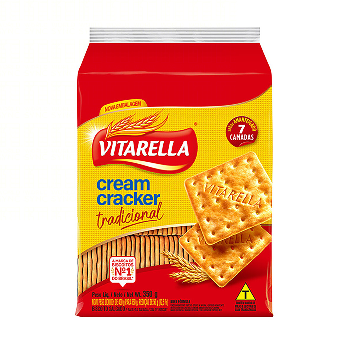 Biscoito Cream Cracker Tradicional Vitarella Pacote 350g - Sonda ...
