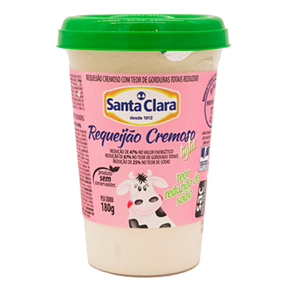 Requeijão Santa Clara Light 180g - Sonda Supermercado Delivery