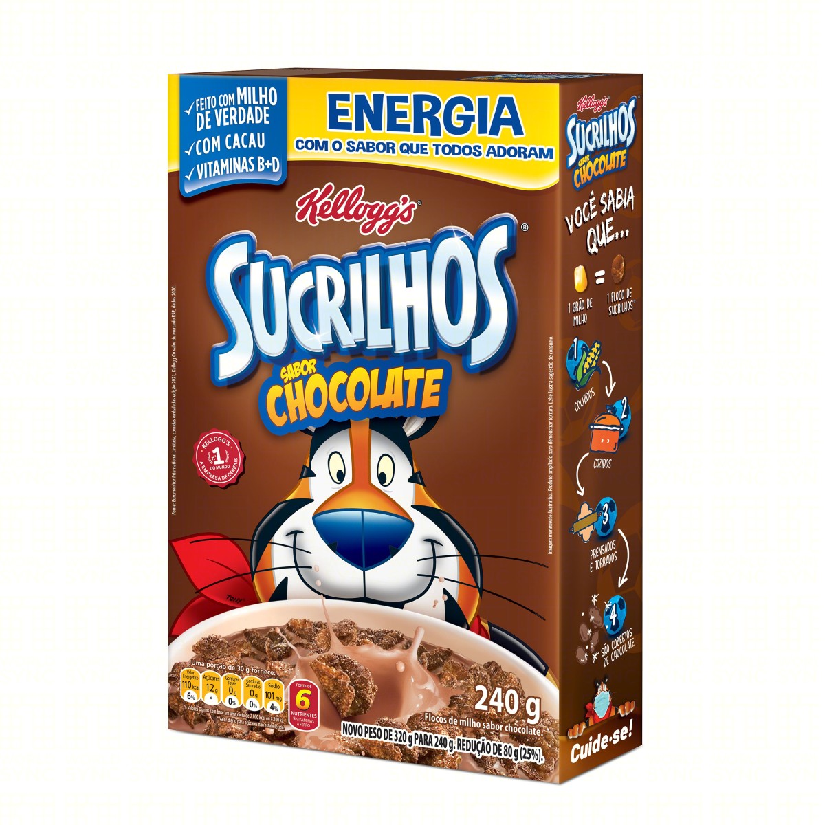 Cereal Matinal Chocolate Kellogg's Sucrilhos Caixa 240g - Sonda ...