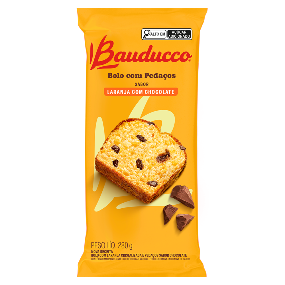 Bolo Laranja com Chocolate Bauducco Pacote 280g - Sonda Supermercado Delivery