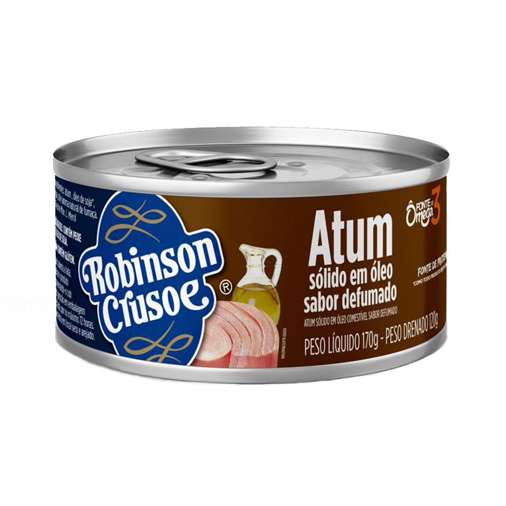 Atum Robinson Crusoe Sólido em Óleo Defumado Lata 170g - Sonda ...