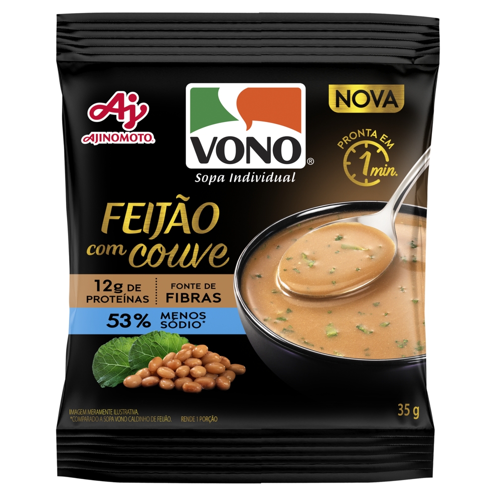 Sopa Individual Feijão com Couve Vono Pacote 35g - Sonda Supermercado ...