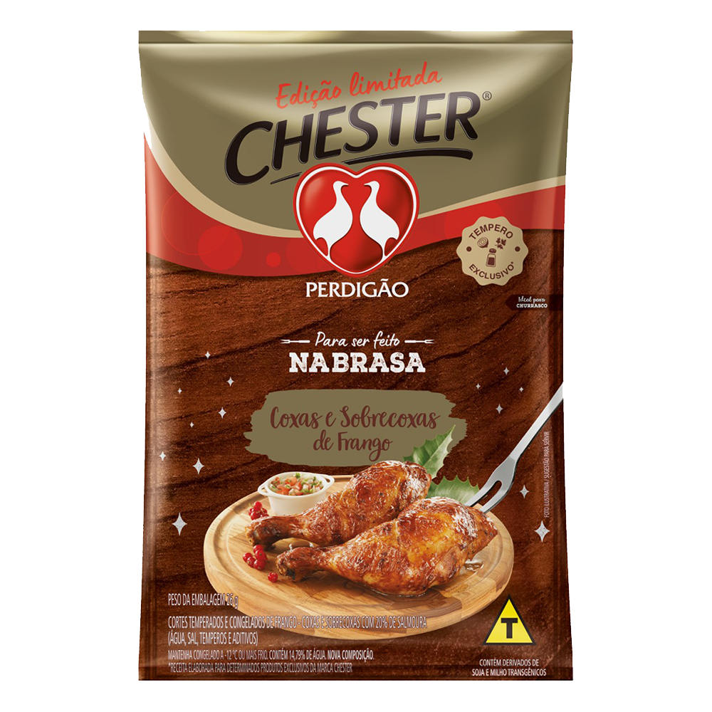 Coxa com Sobrecoxa de Frango Congelada Temperada Perdigão Chester na ...