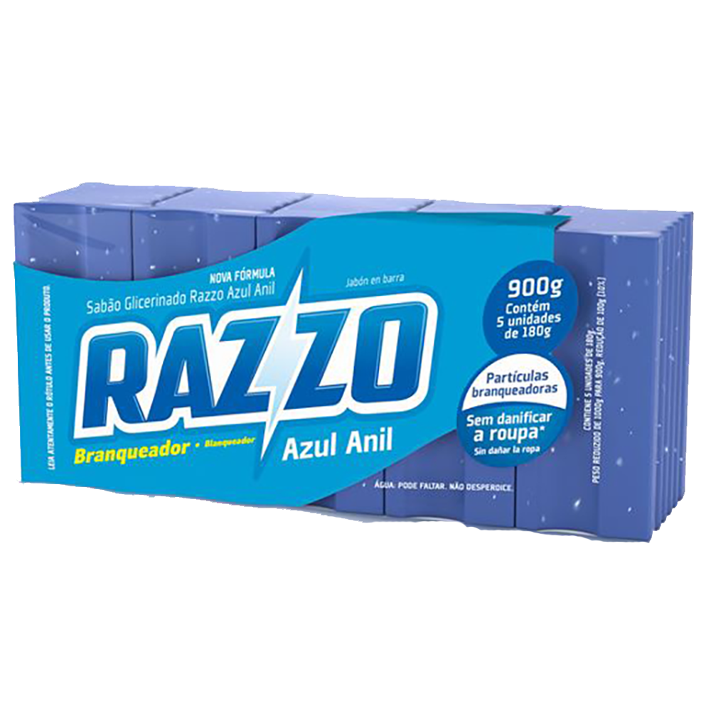 Sabão em Barra Azul Anil Razzo 900g - Sonda Supermercado Delivery