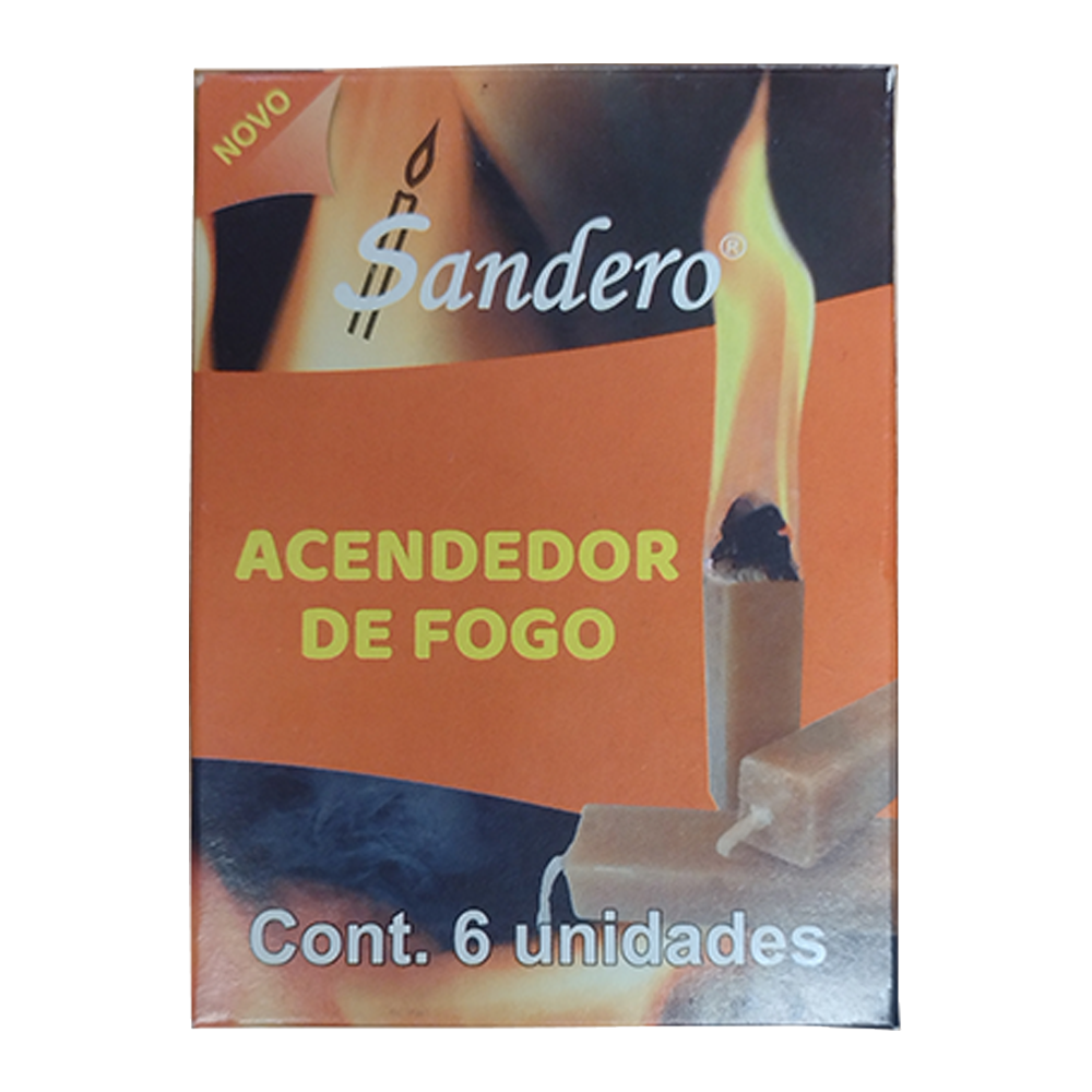 Acendedor de Fogo Sandero 6 Unidades Caixa - Sonda Supermercado Delivery