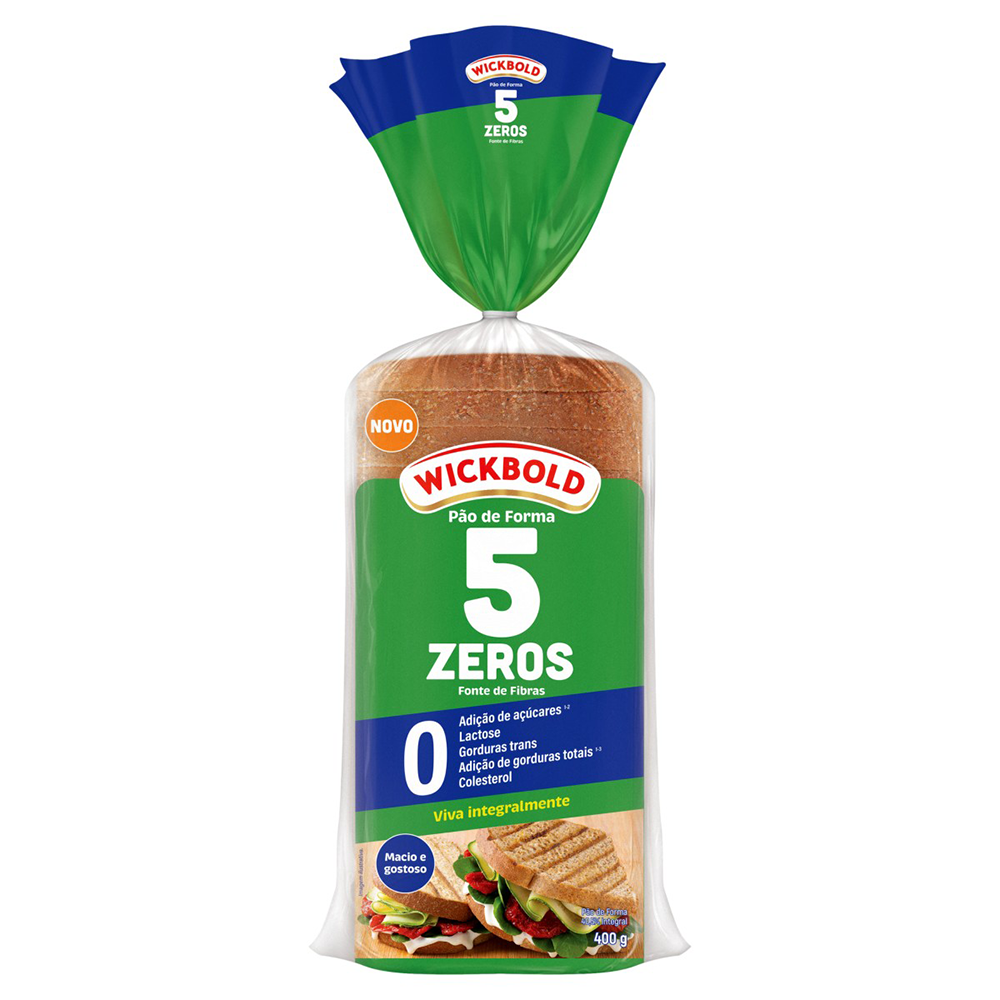 Pão de Forma Wickbold 5 Zeros Viva Integralmente 400g - Sonda ...