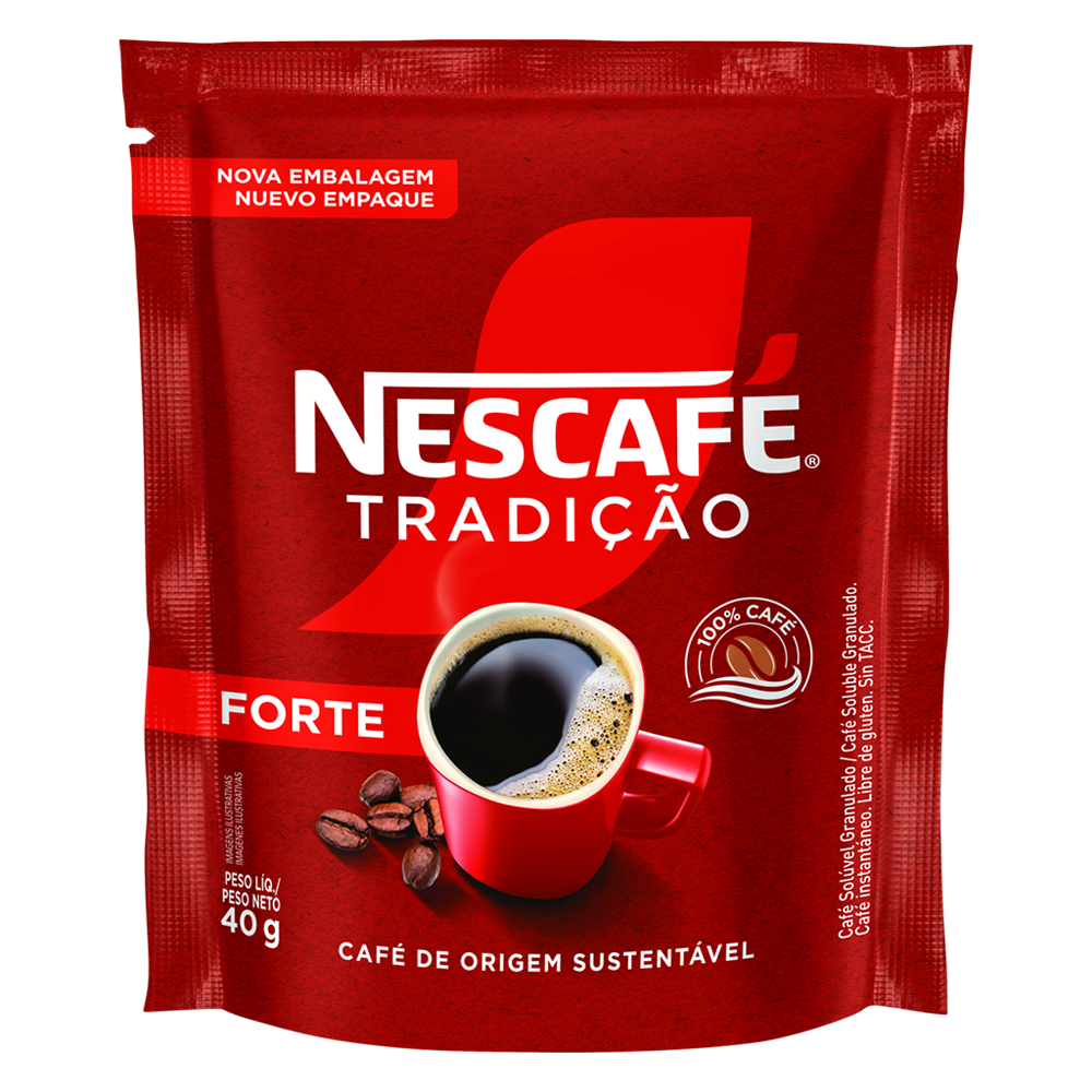 Café Solúvel NESCAFÉ Tradição Forte Sachet 40g - Sonda Supermercado ...