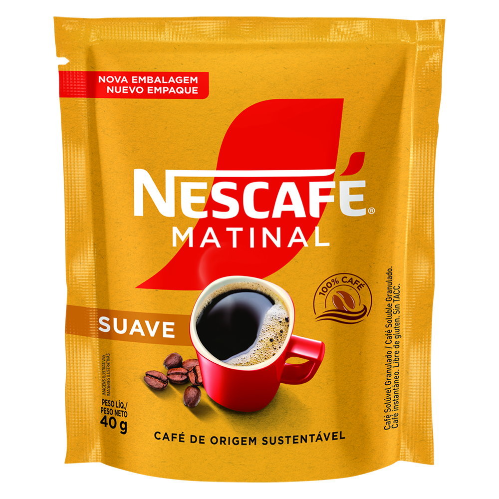 Café Solúvel NESCAFÉ Matinal Suave Sachet 40g - Sonda Supermercado Delivery