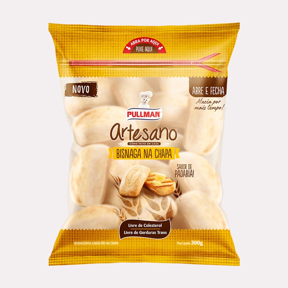 Pão Bisnaguinha na Chapa Pullman Artesano Pacote 300g - Sonda ...
