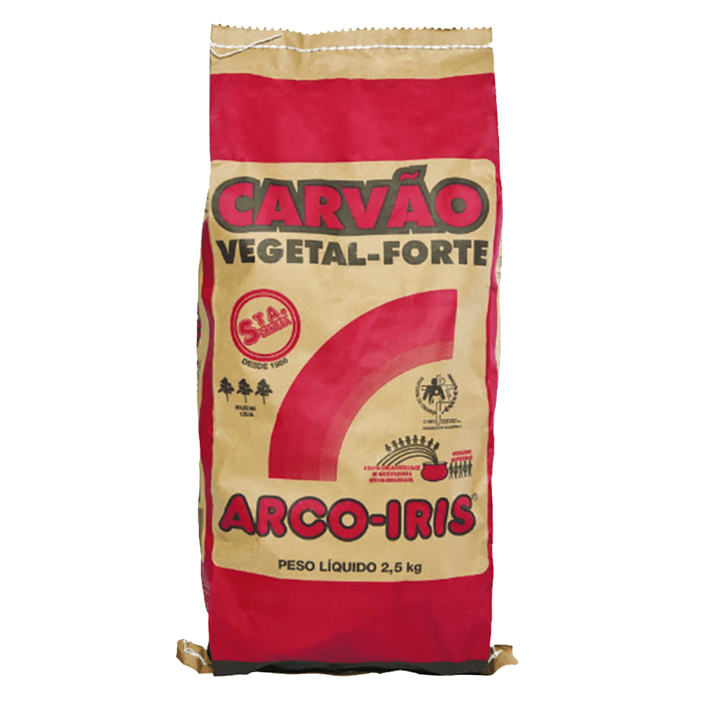 Carvão Arco-Íris Vegetal 2,5kg - Sonda Supermercado Delivery