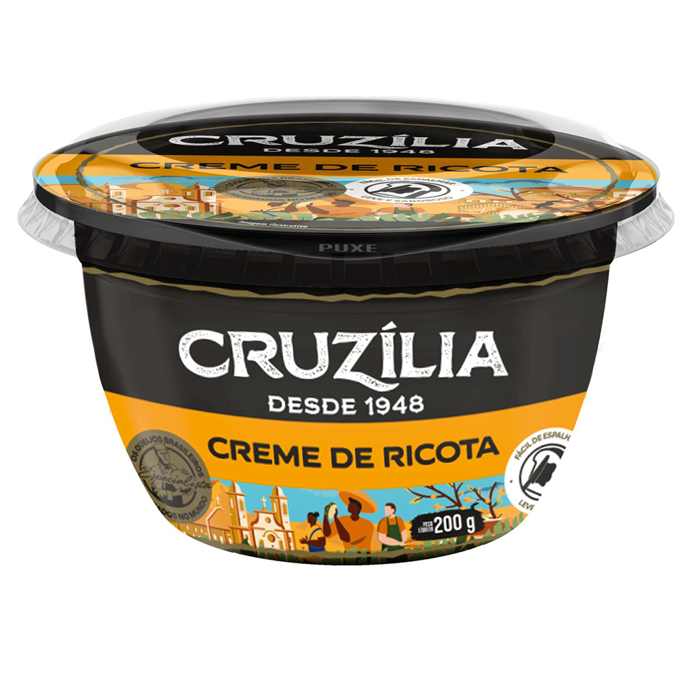 Creme de Queijo Ricota Cruzília Pote 200g - Sonda Supermercado Delivery