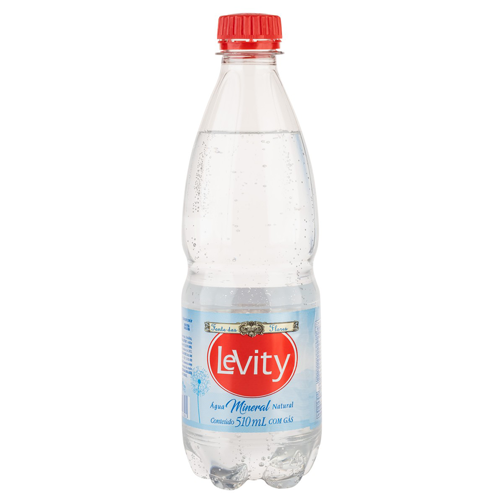 Água Mineral Natural com Gás Levity Garrafa 510ml - Sonda Supermercado ...