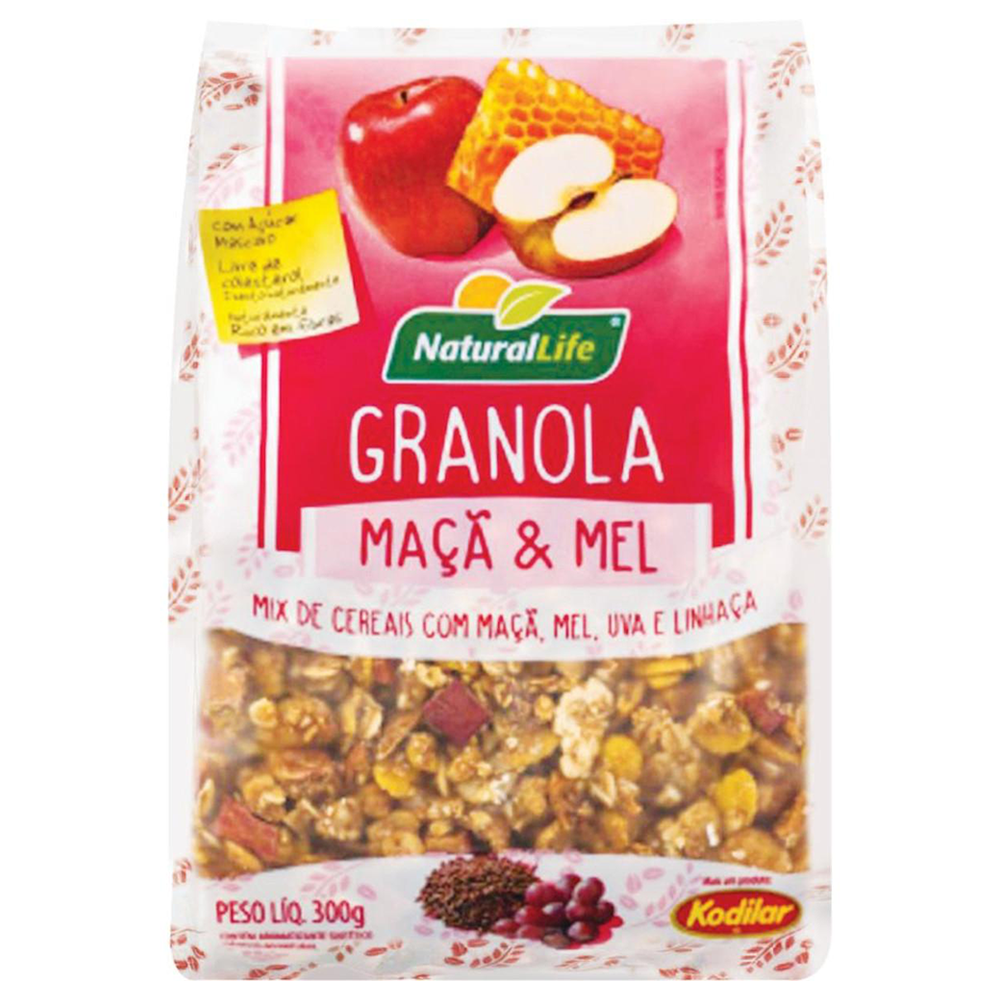 Granola Kodilar Natural Life Maça e Mel 300g - Sonda Supermercado Delivery