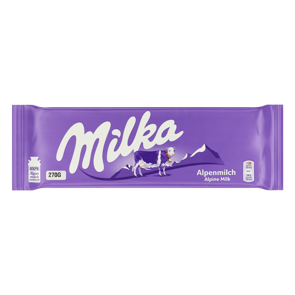 Chocolate ao Leite Alpine Milk Milka Pacote 270g - Sonda Supermercado ...