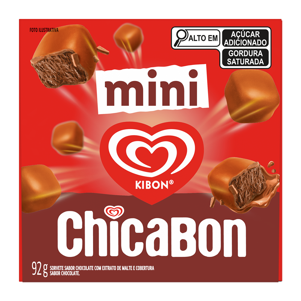 Mini Sorvete Chicabon Cobertura Chocolate Kibon Caixa 92g - Sonda ...