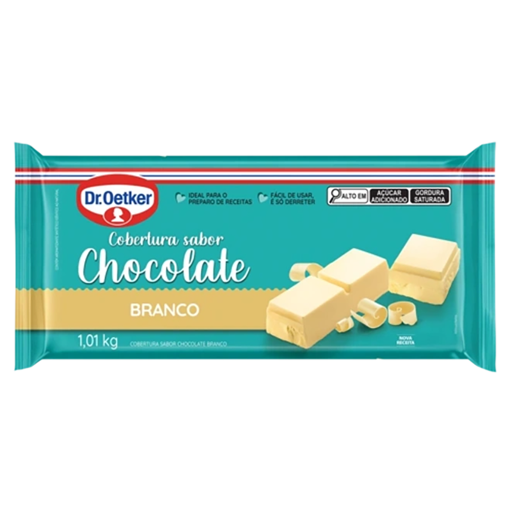 Cobertura Chocolate Branco Dr. Oetker Em Barra Pacote 1,01kg - Sonda ...