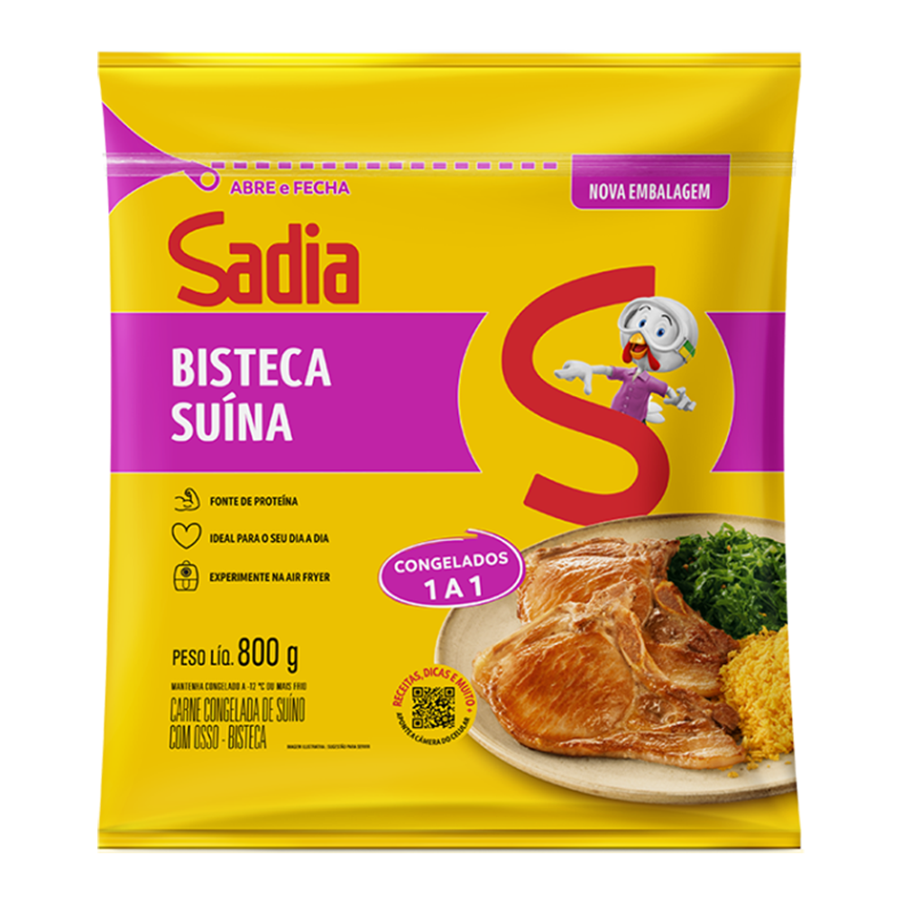 Bisteca Suína Congelada Sadia Suínos 800g - Sonda Supermercado Delivery