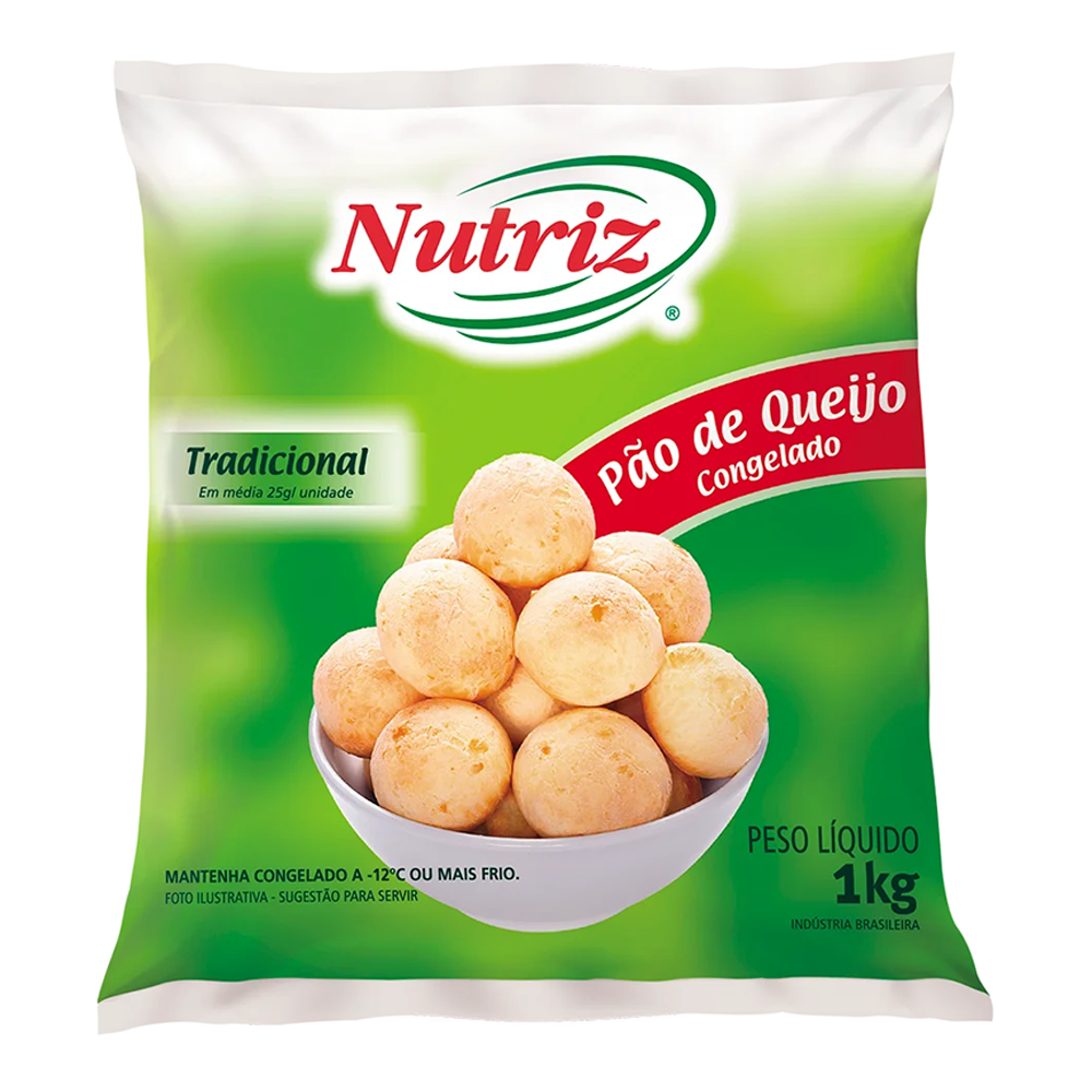 Pão de Queijo Nutriz Tradicional Congelado 1kg - Sonda Supermercado ...