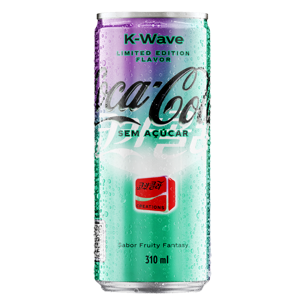Refrigerante Fruity Fantasy sem Açúcar K-Wave Coca-Cola Creations Lata ...