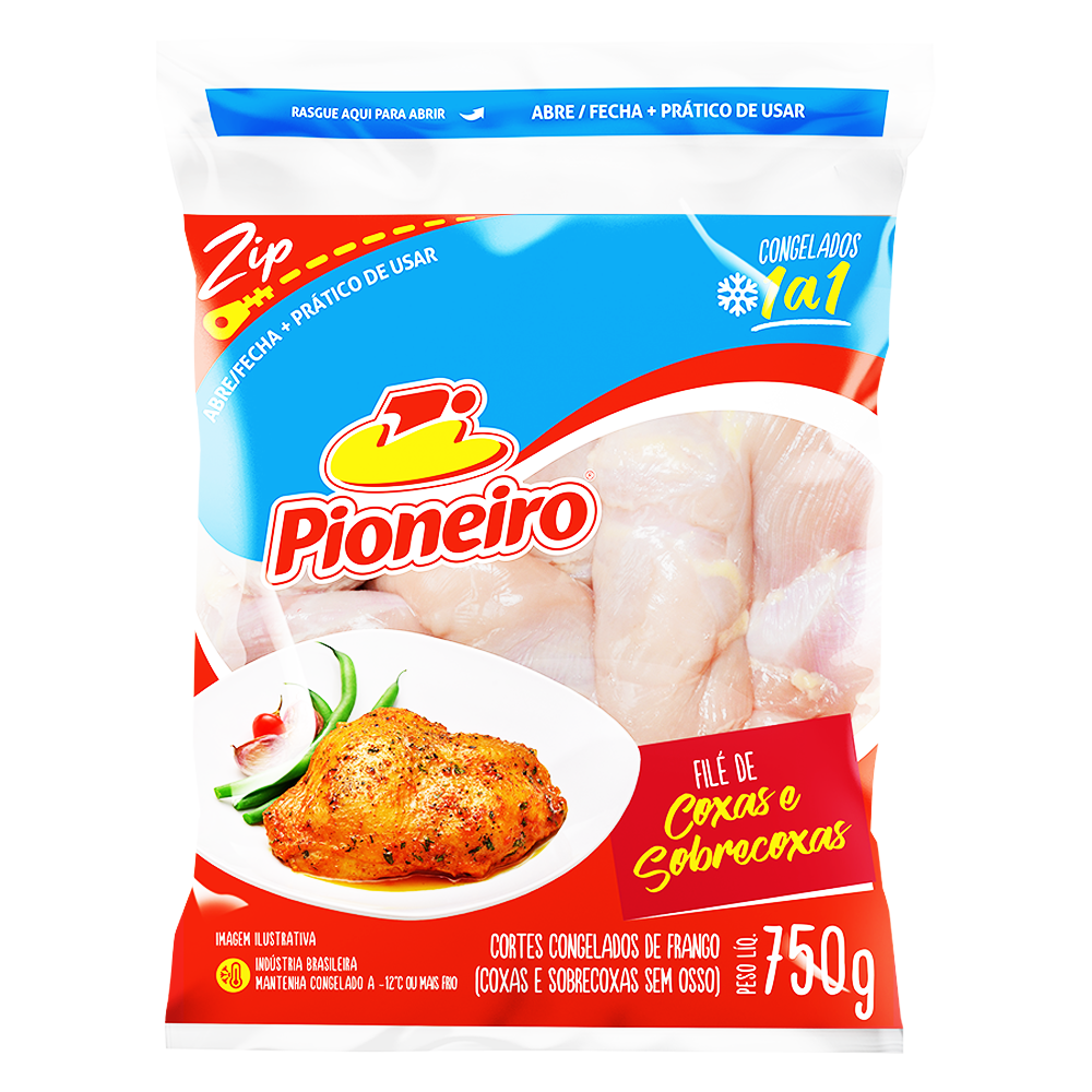 Filé de Coxa e Sobrecoxa Pioneiro Congelado 750g - Sonda Supermercado ...