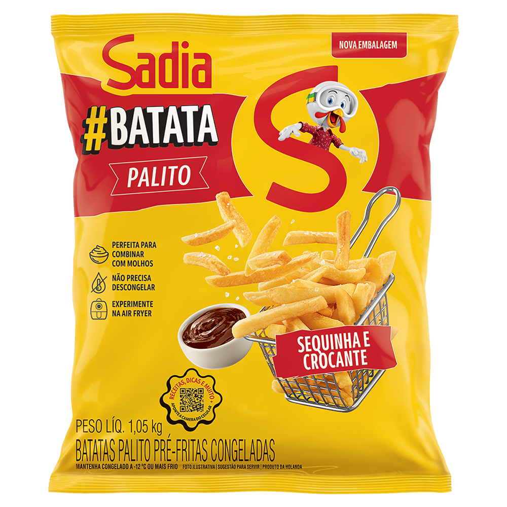 Batata Pré-Frita Palito Congelada Sadia Pacote 1,05kg - Sonda ...