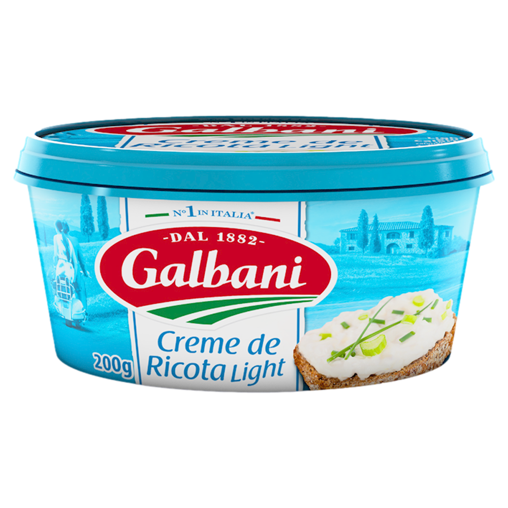 Creme de Queijo Ricota Light Galbani Pote 200g - Sonda Supermercado ...