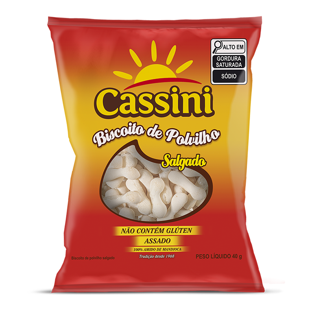 Biscoito de Polvilho Cassini Salgado 40g - Sonda Supermercado Delivery