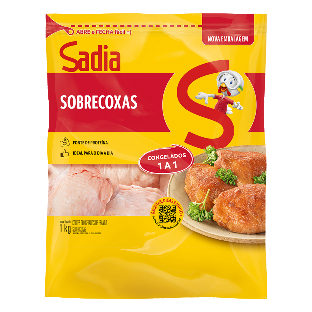 Sobrecoxa de Frango Congelada Sadia 1kg - Sonda Supermercado Delivery