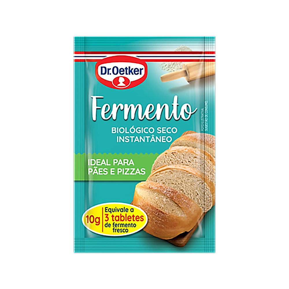 Fermento biológico Dr. Oetker seco instantâneo 10g - Sonda Supermercado Delivery