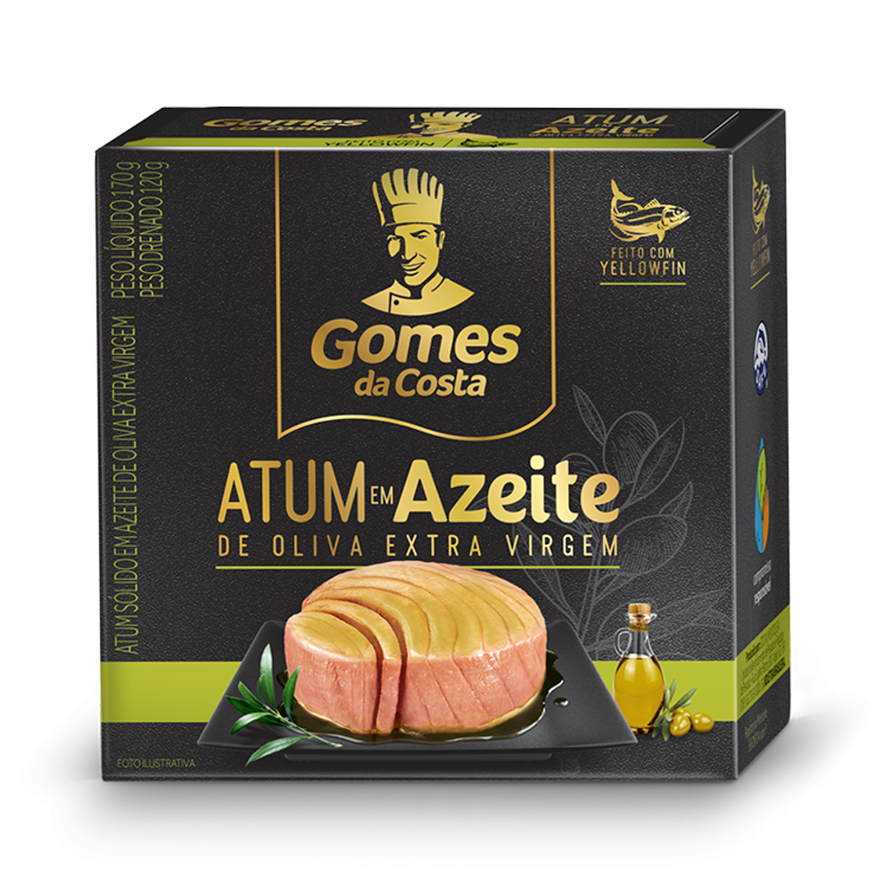 Atum em Azeite de Oliva Extra Virgem Gomes da Costa 170g - Sonda ...