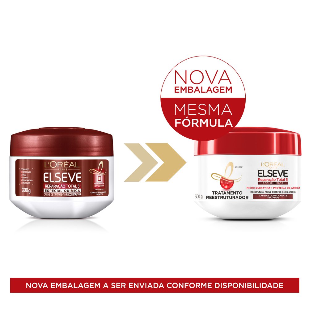 Creme para tratamento Elsève reparação total 5 especial química 300g ...