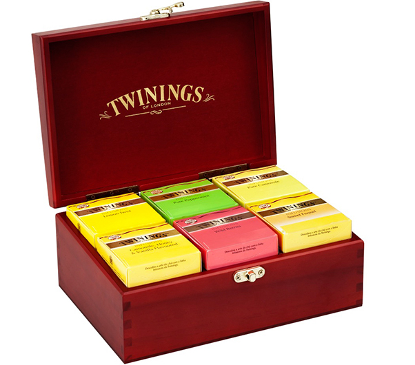 Kit Chá Twinings Caixa de Madeira com 6 unidades - Sonda Supermercado ...