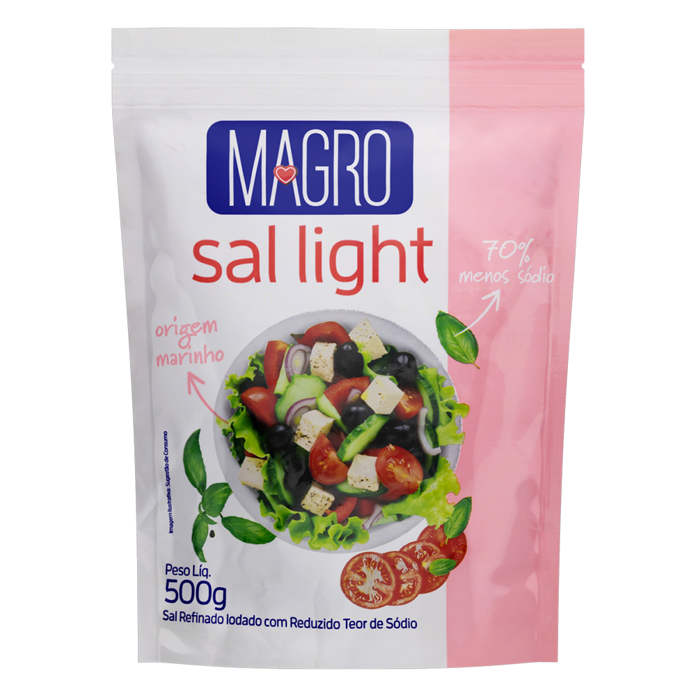 Sal Light Magro 70% Menos Sodio Pouch 500G - Sonda Supermercado Delivery