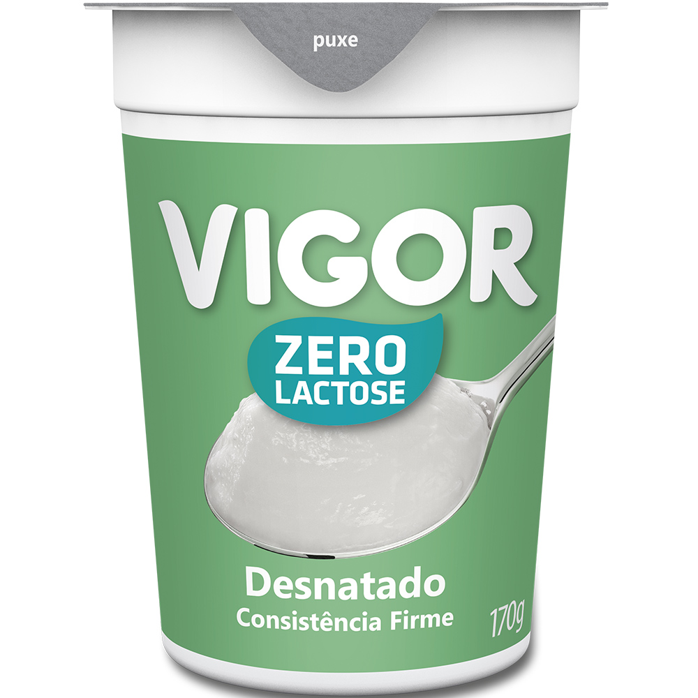 Iogurte Vigor natural desnatado zero lactose 170g - Sonda Supermercado ...