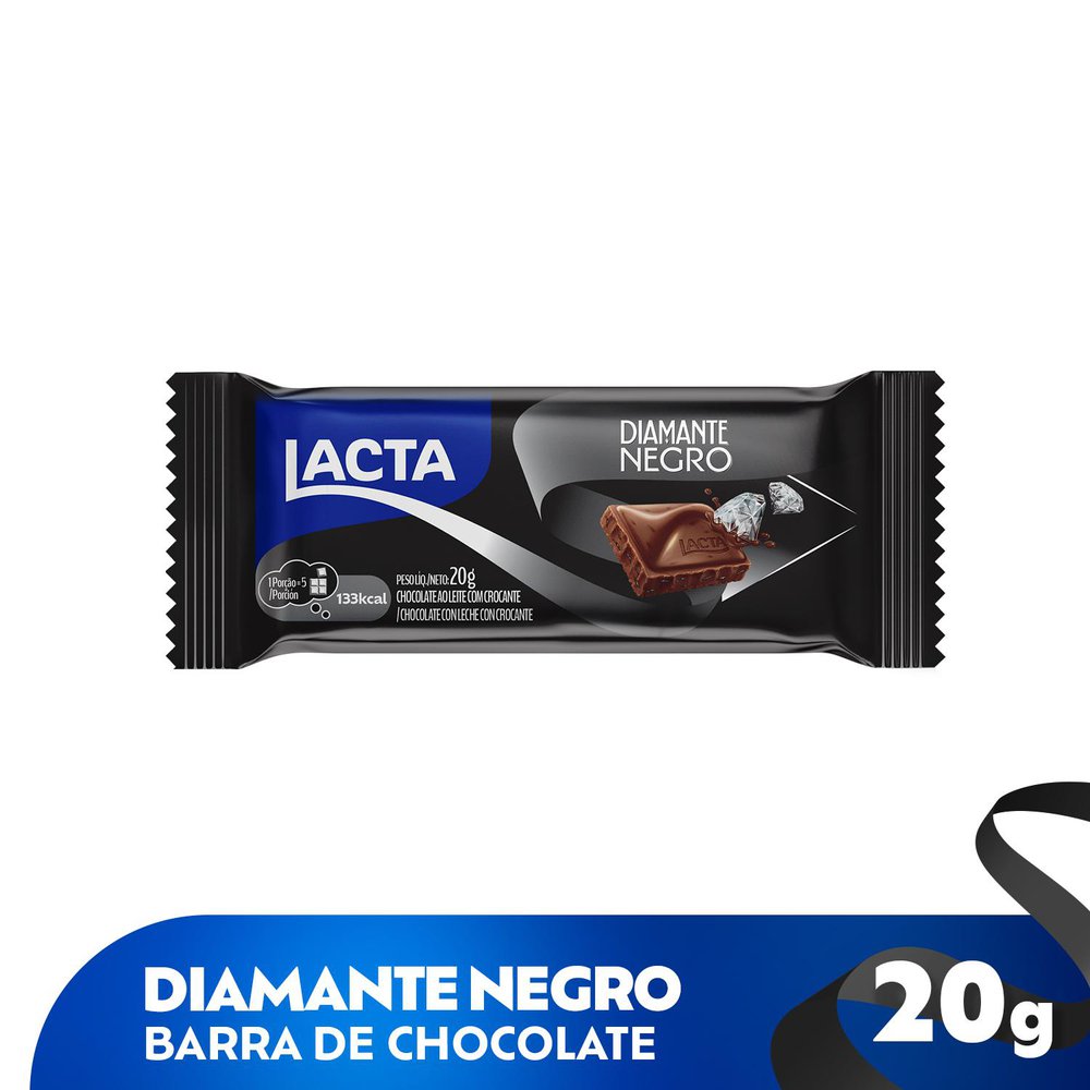 Chocolate Lacta Diamante Negro 20g - Sonda Supermercado Delivery