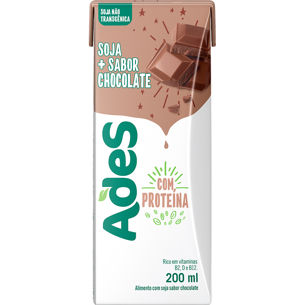 Bebida de Soja Ades Chocolate 200ml - Sonda Supermercado Delivery