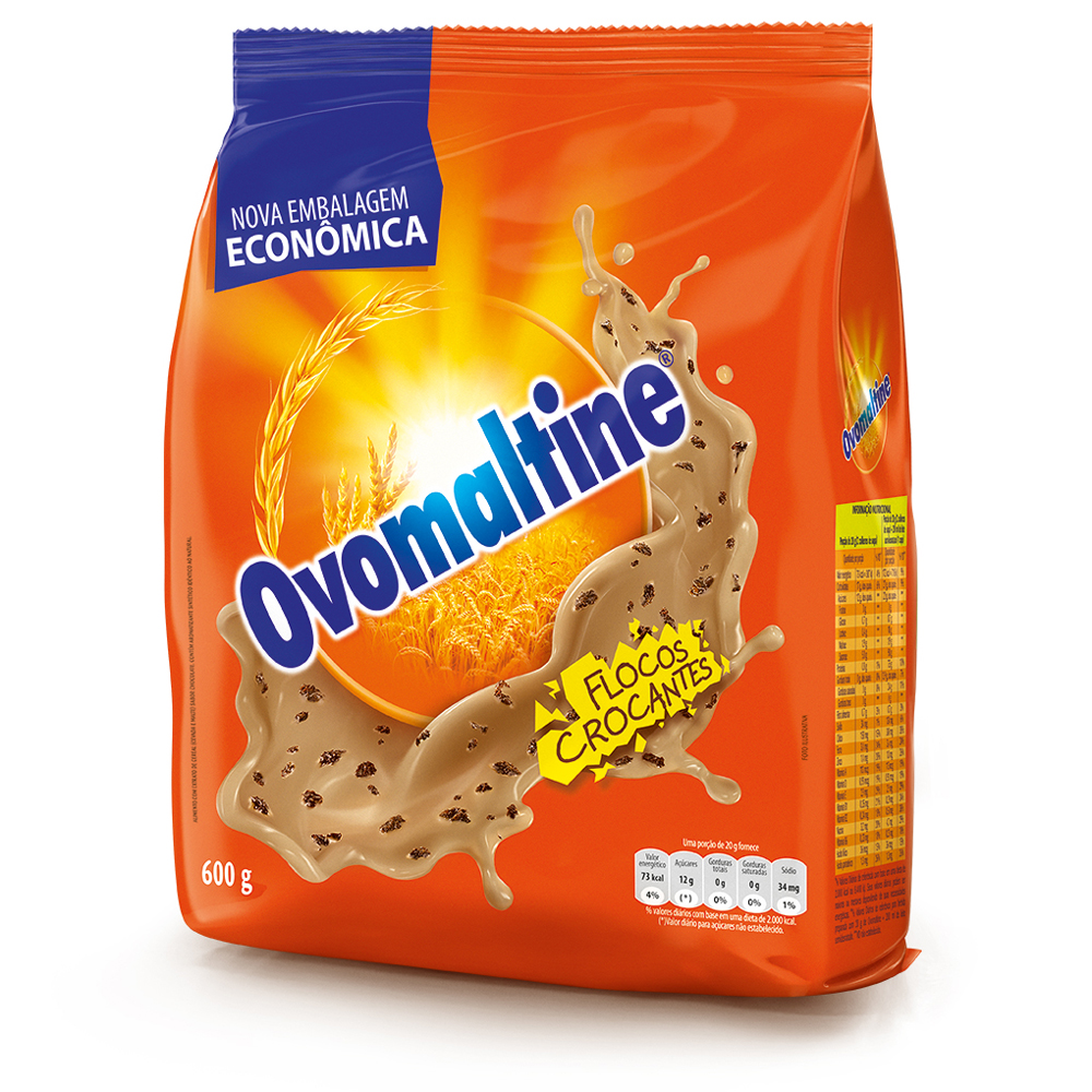 Ovomaltine Flocos Crocantes Sachê 600g - Sonda Supermercado Delivery