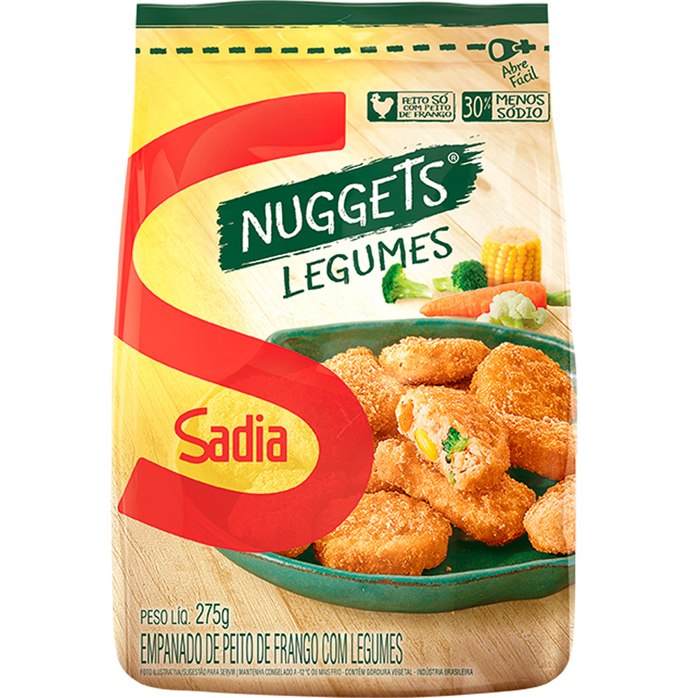 Nuggets Sadia Legumes 275g - Sonda Supermercado Delivery