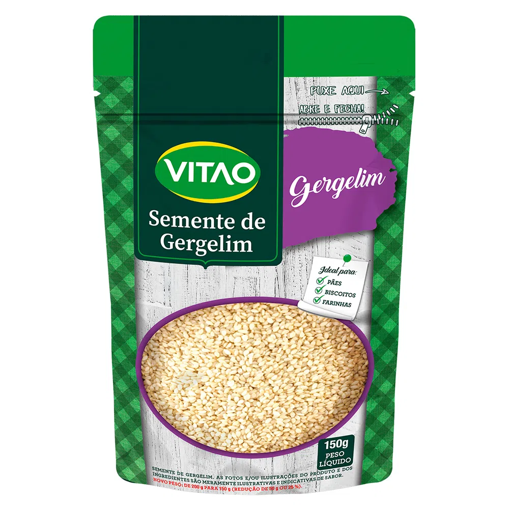 Sementes de Gergelim Vitao 150g - Sonda Supermercado Delivery