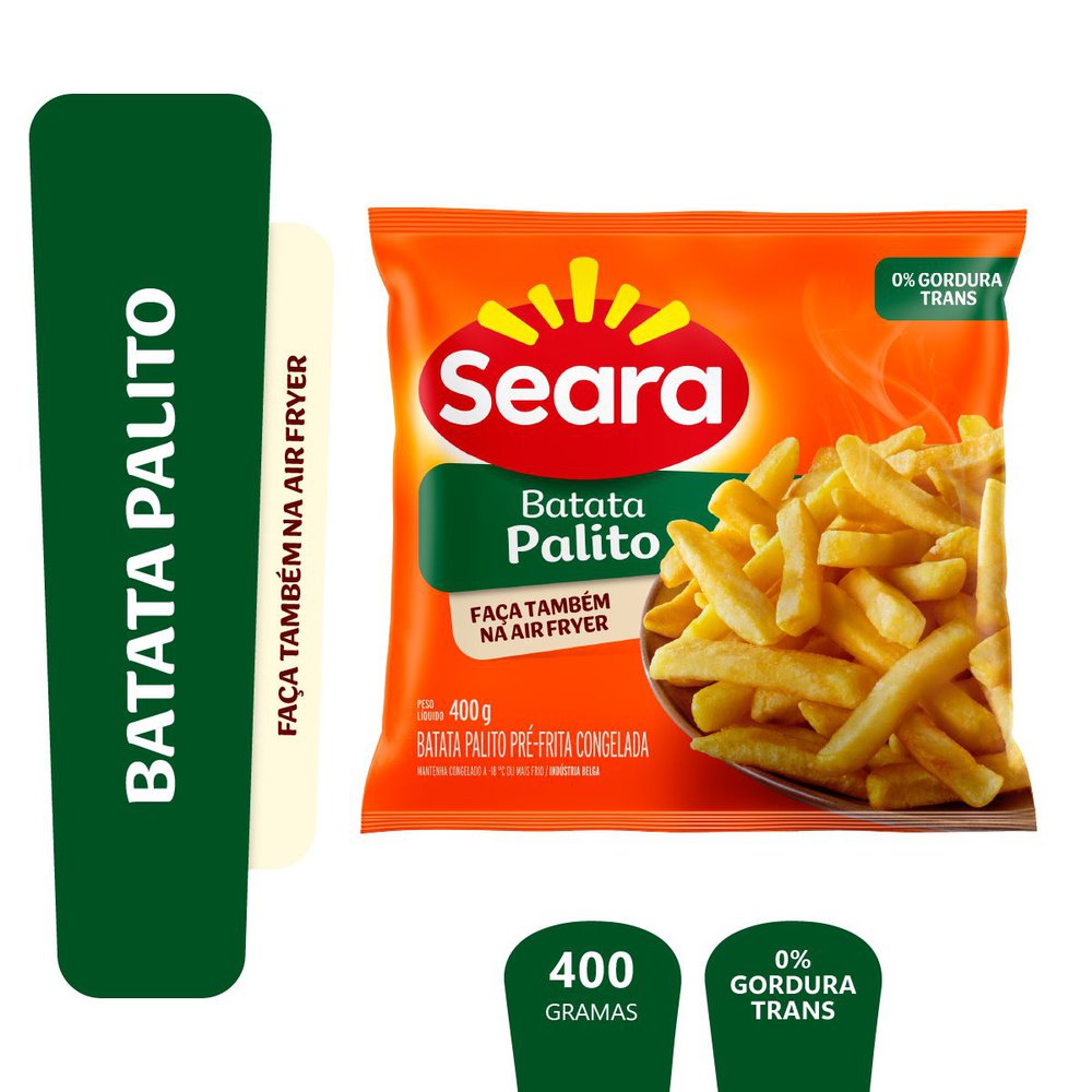 Batata Palito Pré Frita Seara 400g Sonda Supermercado Delivery